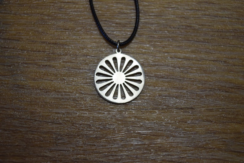 Romani Wheel Chakra pendant symbol symbol talisman choker | Etsy