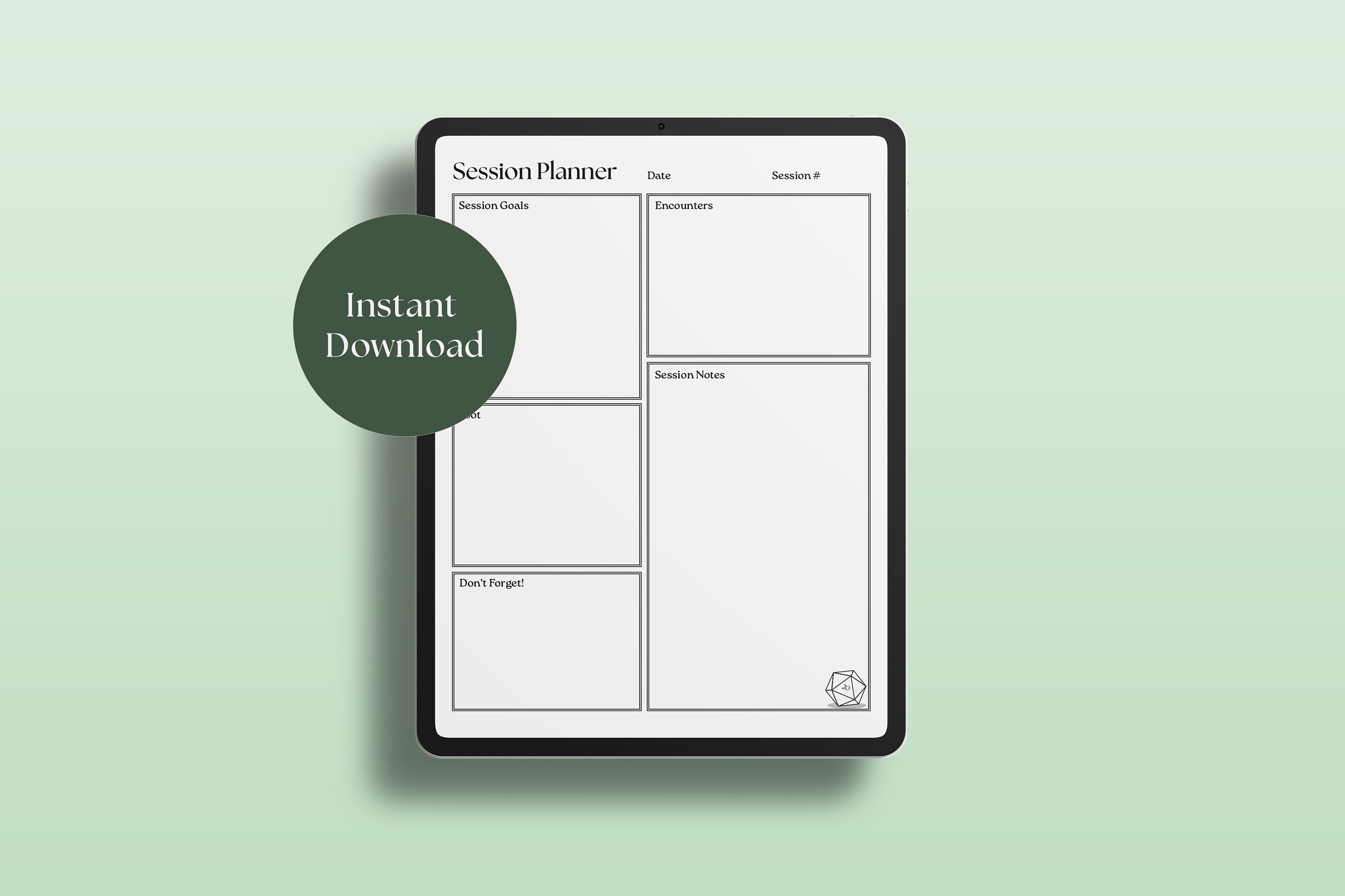 Dnd Session Planner, Dnd Printable, Dnd Tracker, DM Planner, DM ...