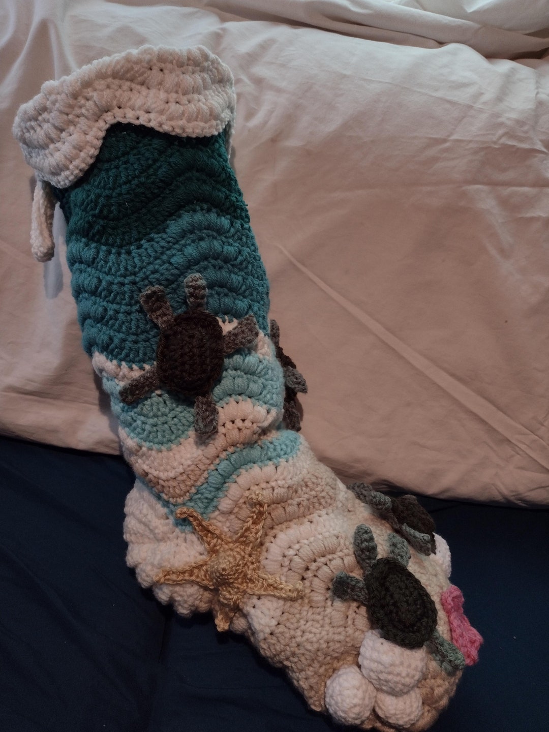 Sea Turtle Holiday Stocking Crochet Pattern - Etsy