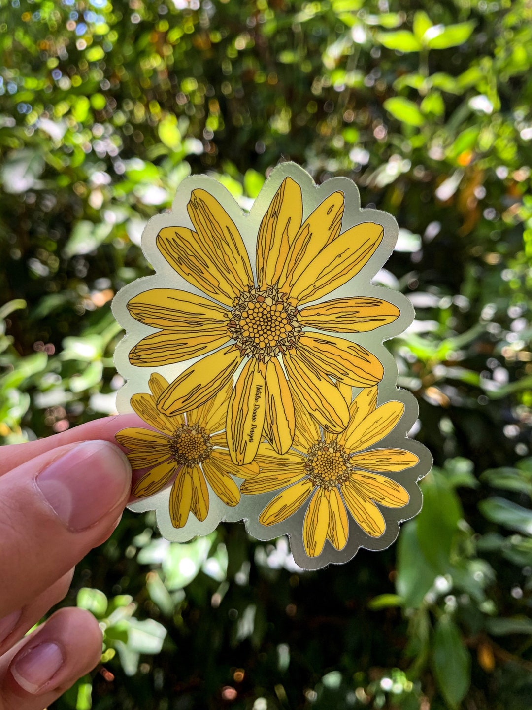 Daisy Vinyl Sticker - Etsy