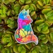 Rainbow Fox Vinyl Sticker - Etsy