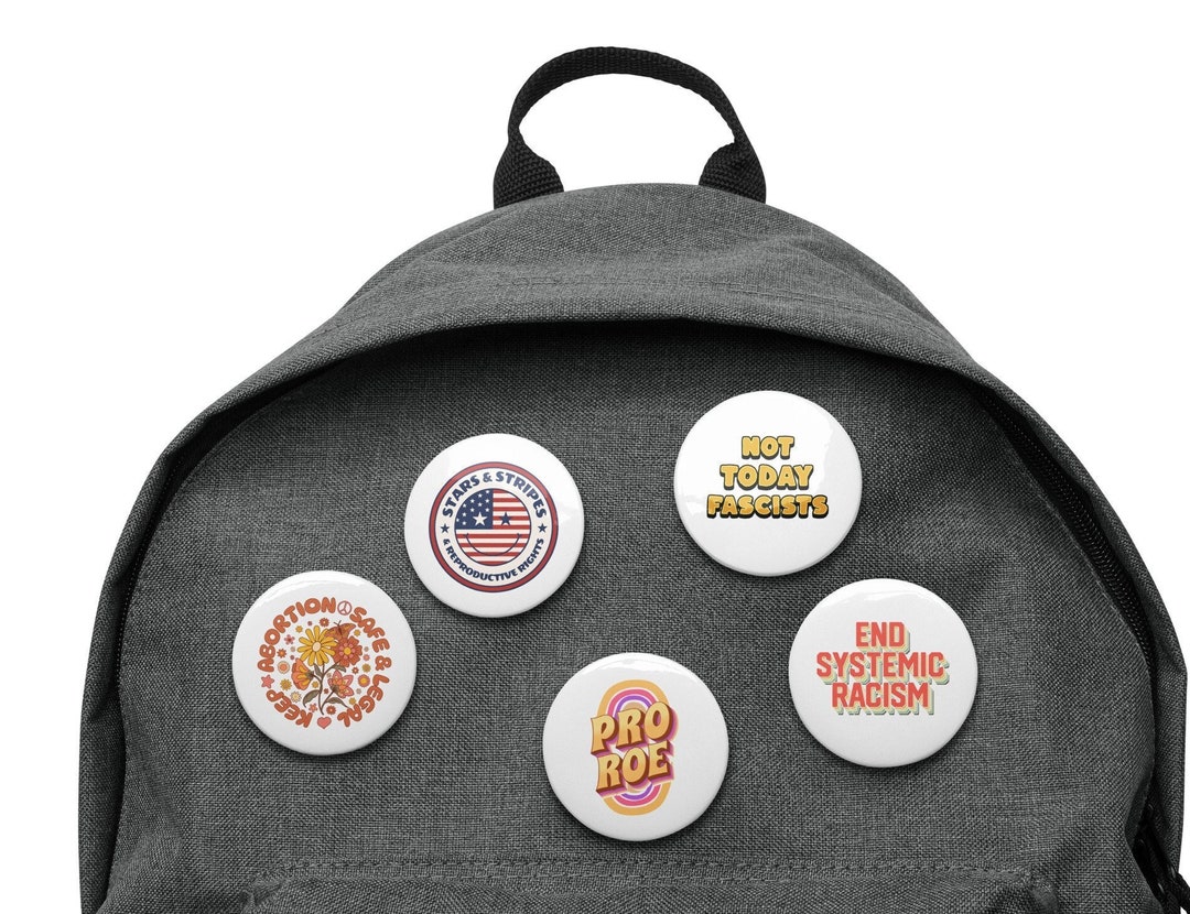 Set of Social Justice Pin Buttons Democrat Pins Reproductive Rights Pro ...