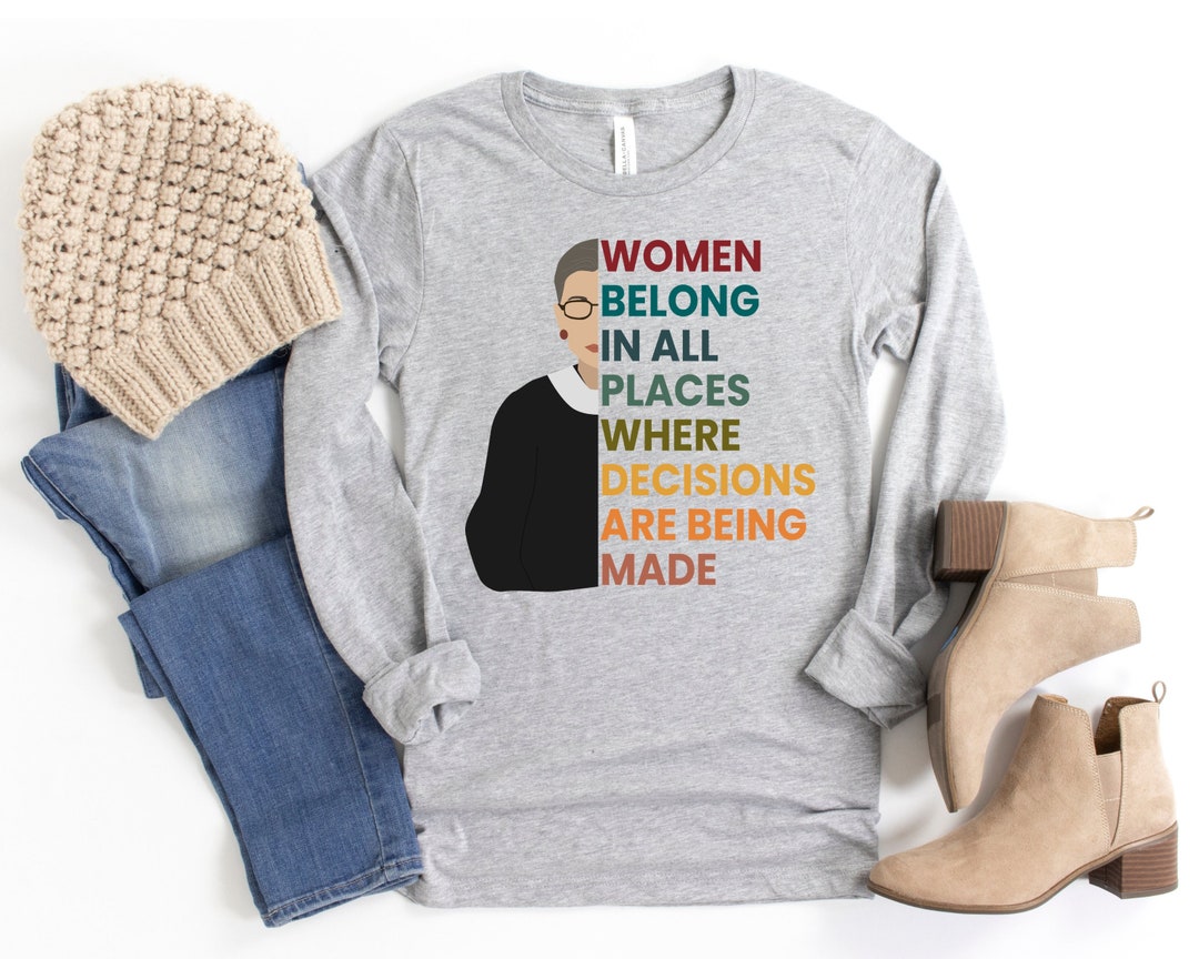 RBG Quote Long Sleeve Tee: Feminist Revolution Unisex Shirt - Etsy