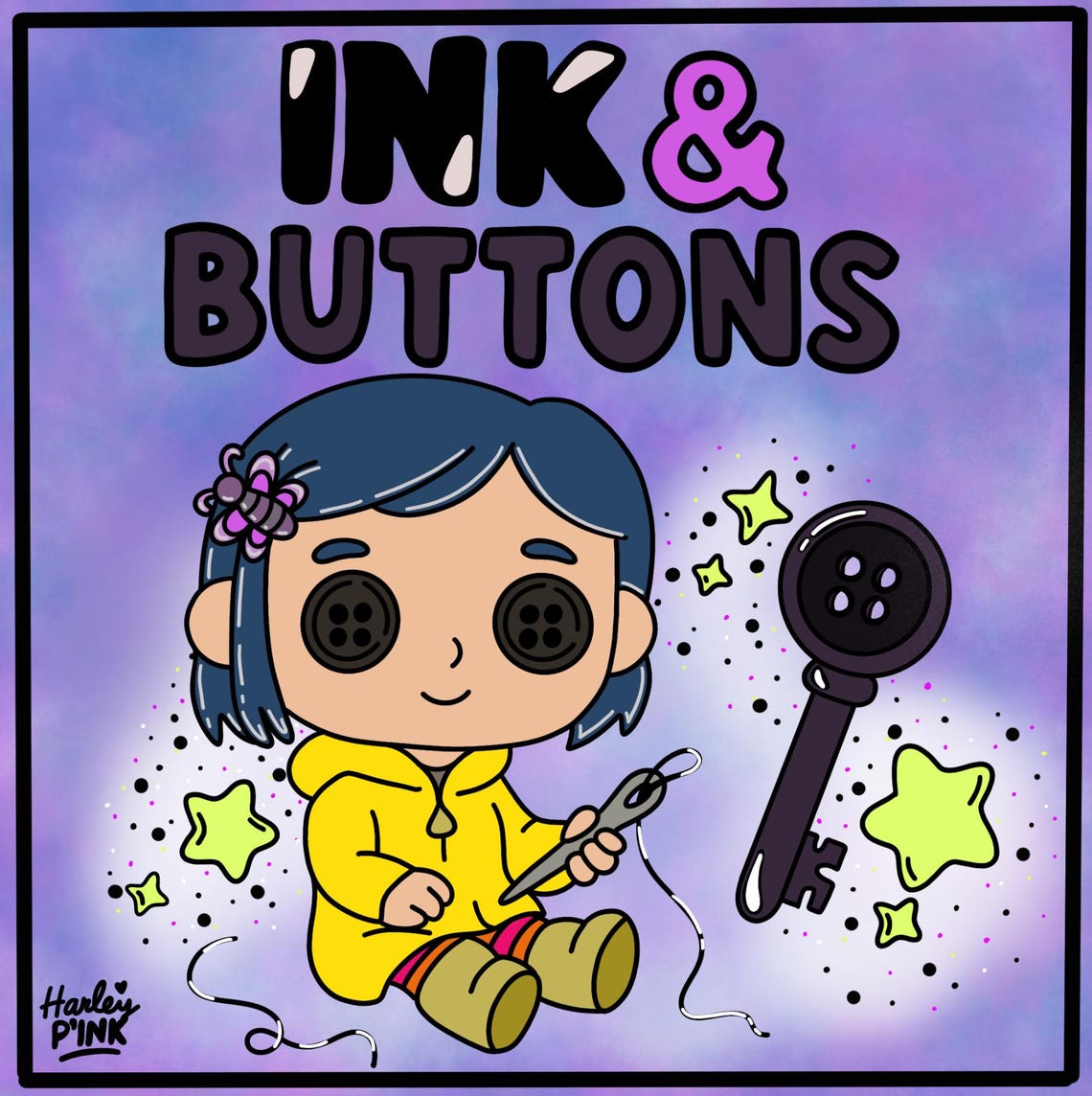 Ink&button’s Bold and Easy DIGITAL Colouring Pages for Kids and Adults ...