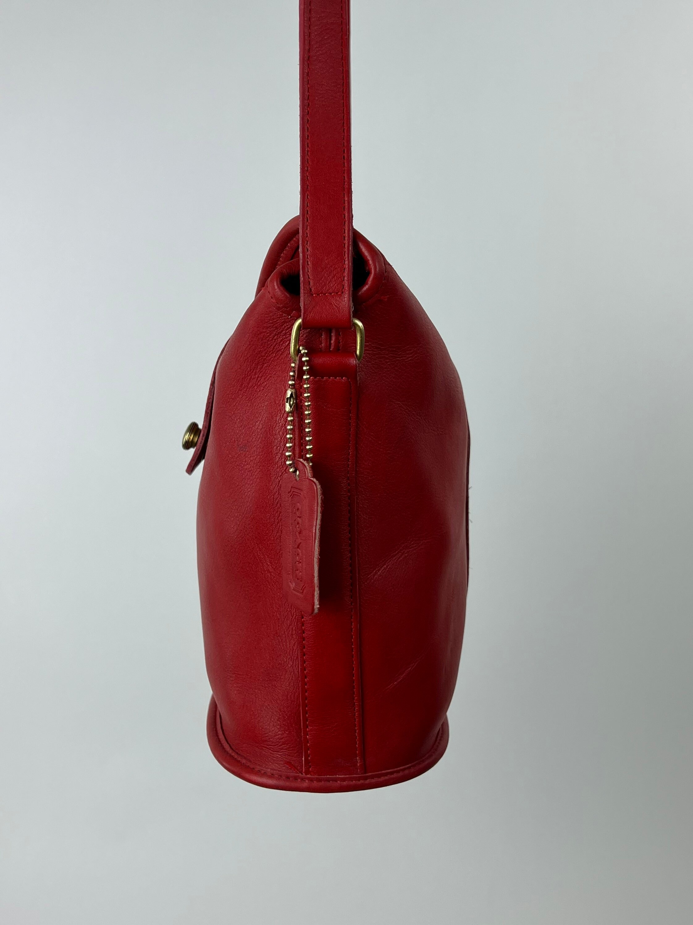 Vintage 80s Red Coach Nottingham Binocular Bag - Etsy