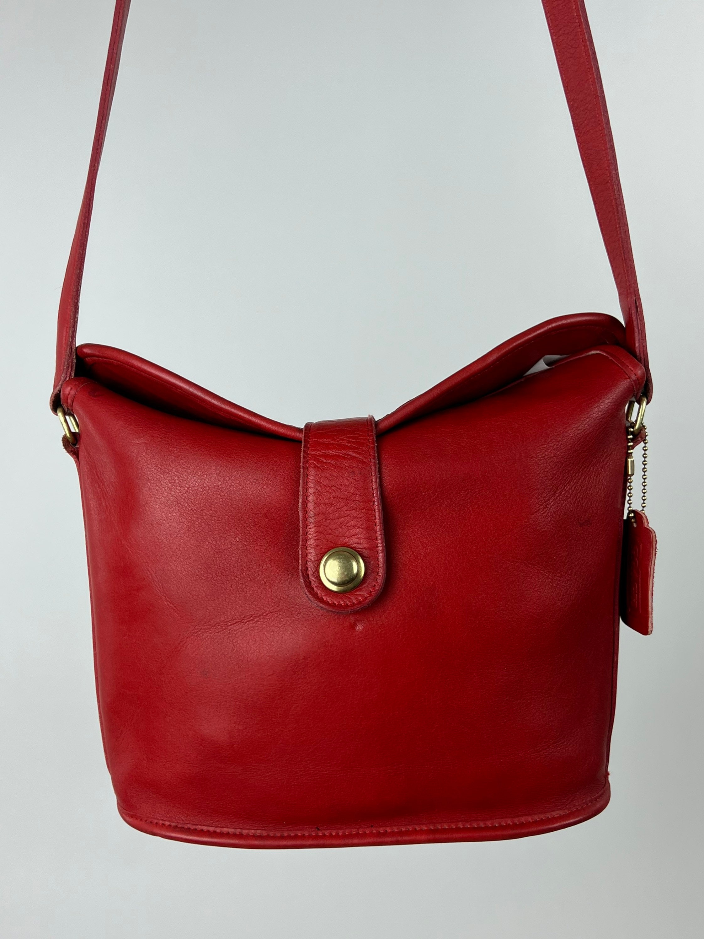 Vintage 80s Red Coach Nottingham Binocular Bag - Etsy