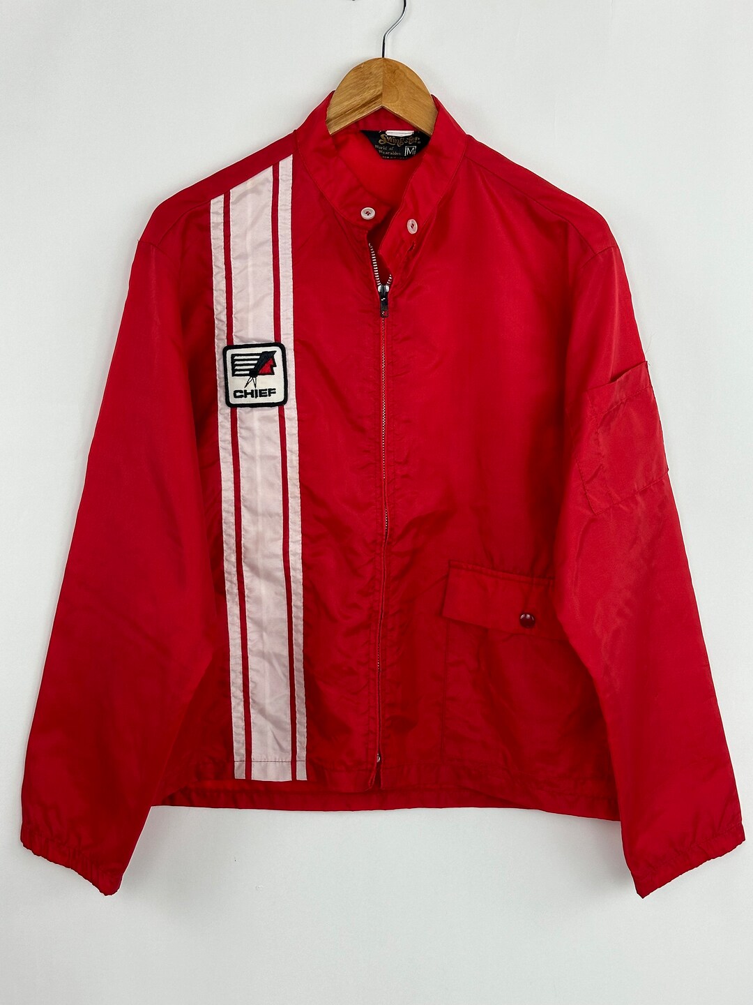 Vintage Chief Racing Windbreaker Jacket - Etsy