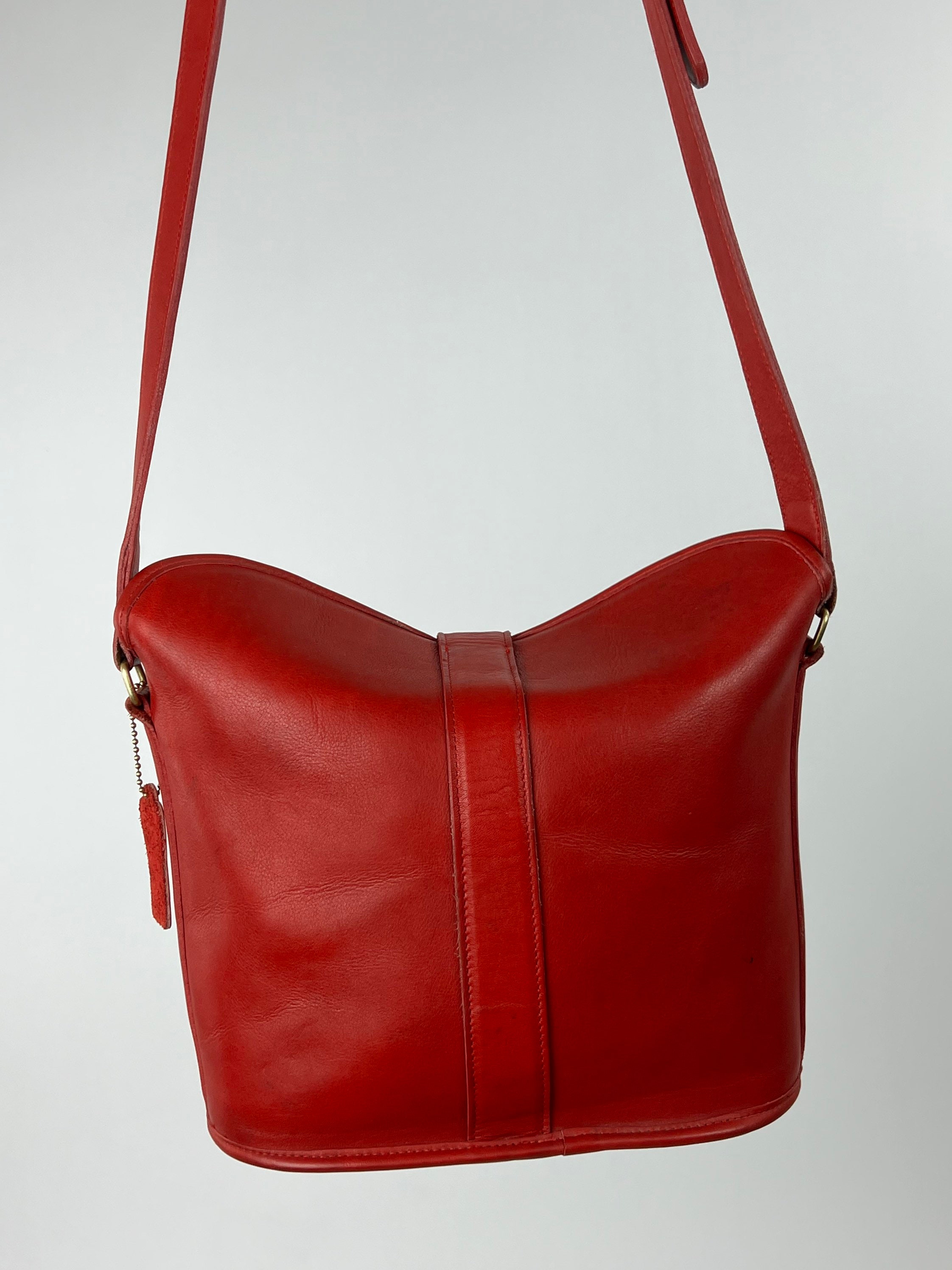 Vintage 80s Red Coach Nottingham Binocular Bag - Etsy