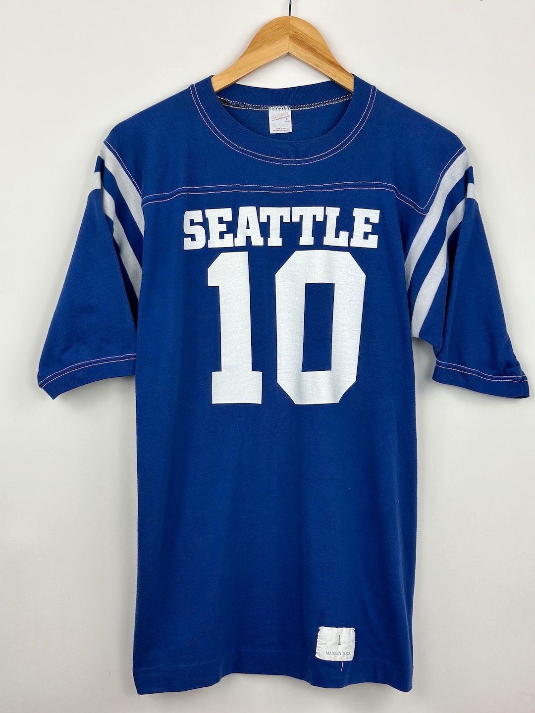 Vintage Seattle Jersey Style T-shirt - Etsy