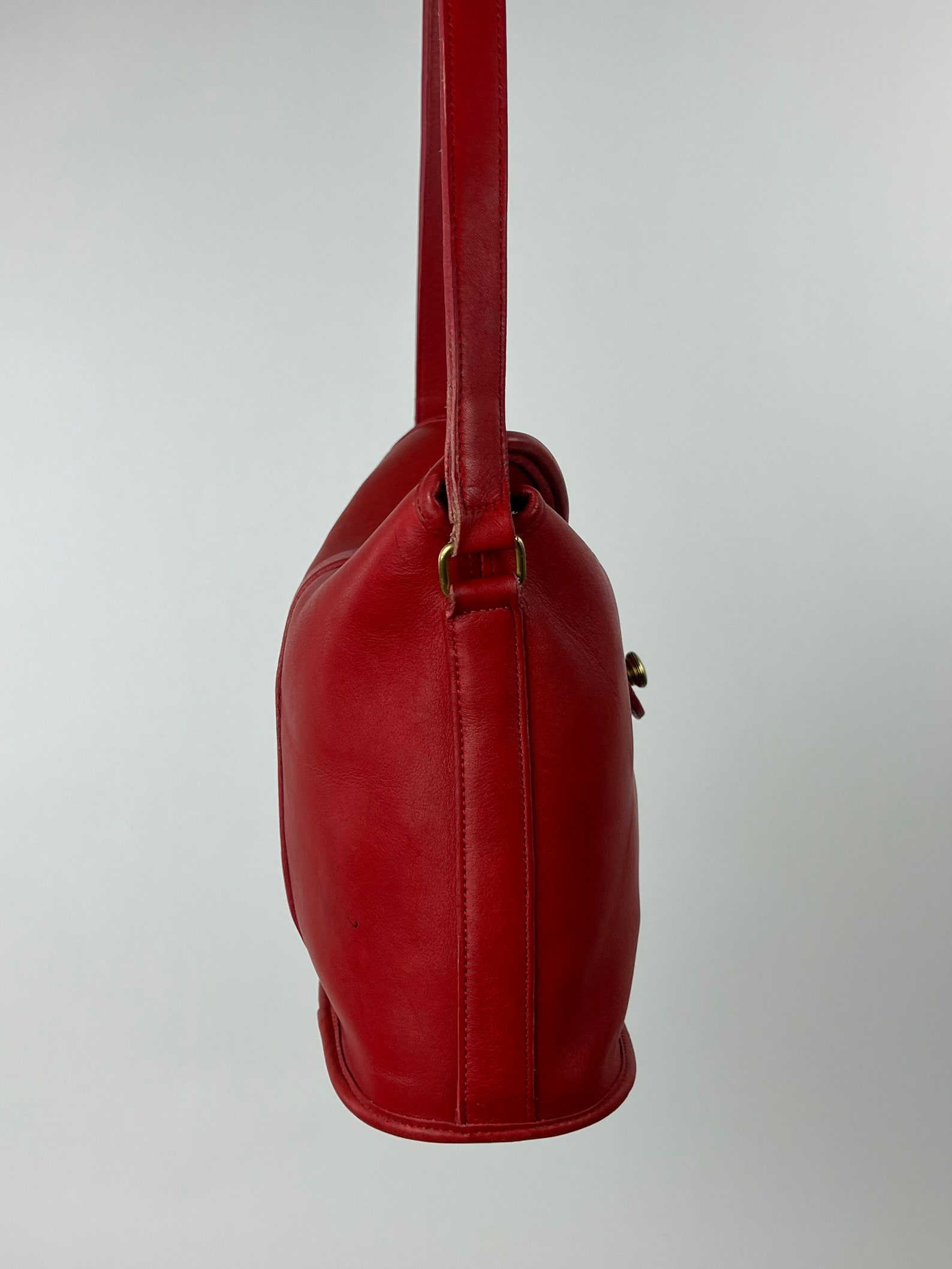 Vintage 80s Red Coach Nottingham Binocular Bag - Etsy