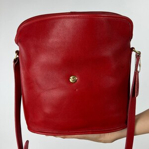 Vintage 80s Red Coach Nottingham Binocular Bag - Etsy