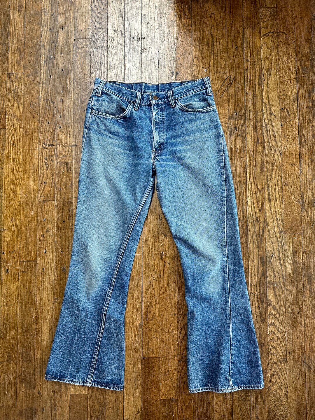 Vintage 70s Big E Levis 646 Bell Bottoms - Etsy