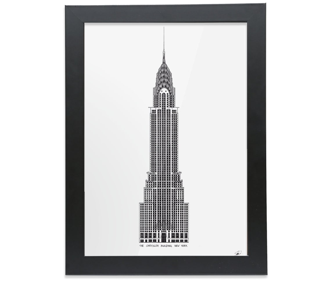Chrysler Building, New York - Architecture Print - Etsy UK