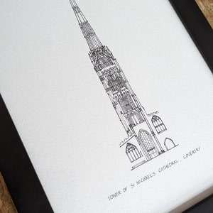 Coventry Cathedral - Architectural Drawing - High Quality Print - Etsy