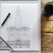Liver Building, Liverpool - Architecture Drawing - High Quality Print ...