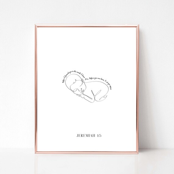 Line Art Scripture Wall Art Bible Verse Wall Art - Etsy