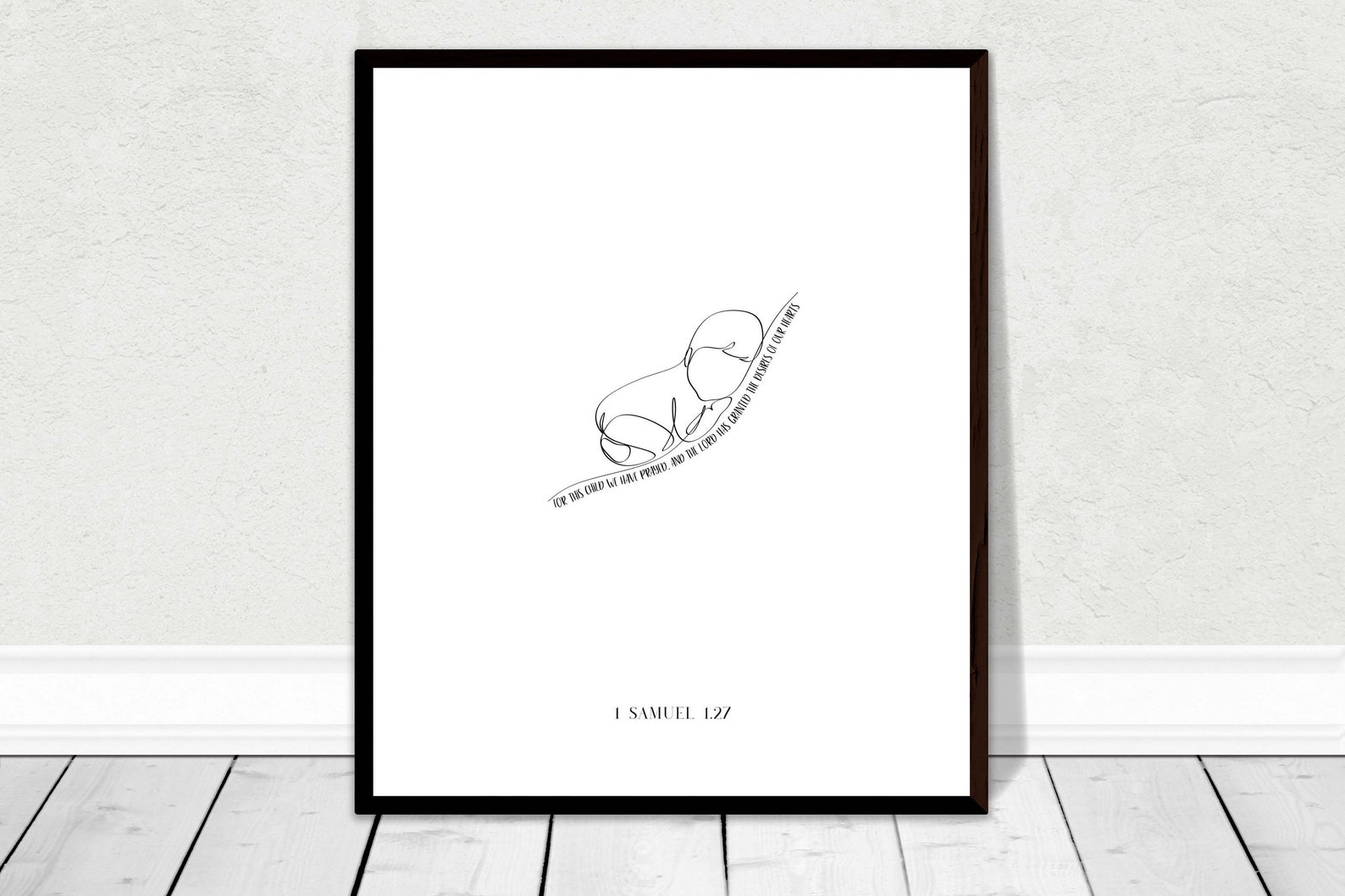 Line Art Scripture Wall Art Bible Verse Wall Art - Etsy