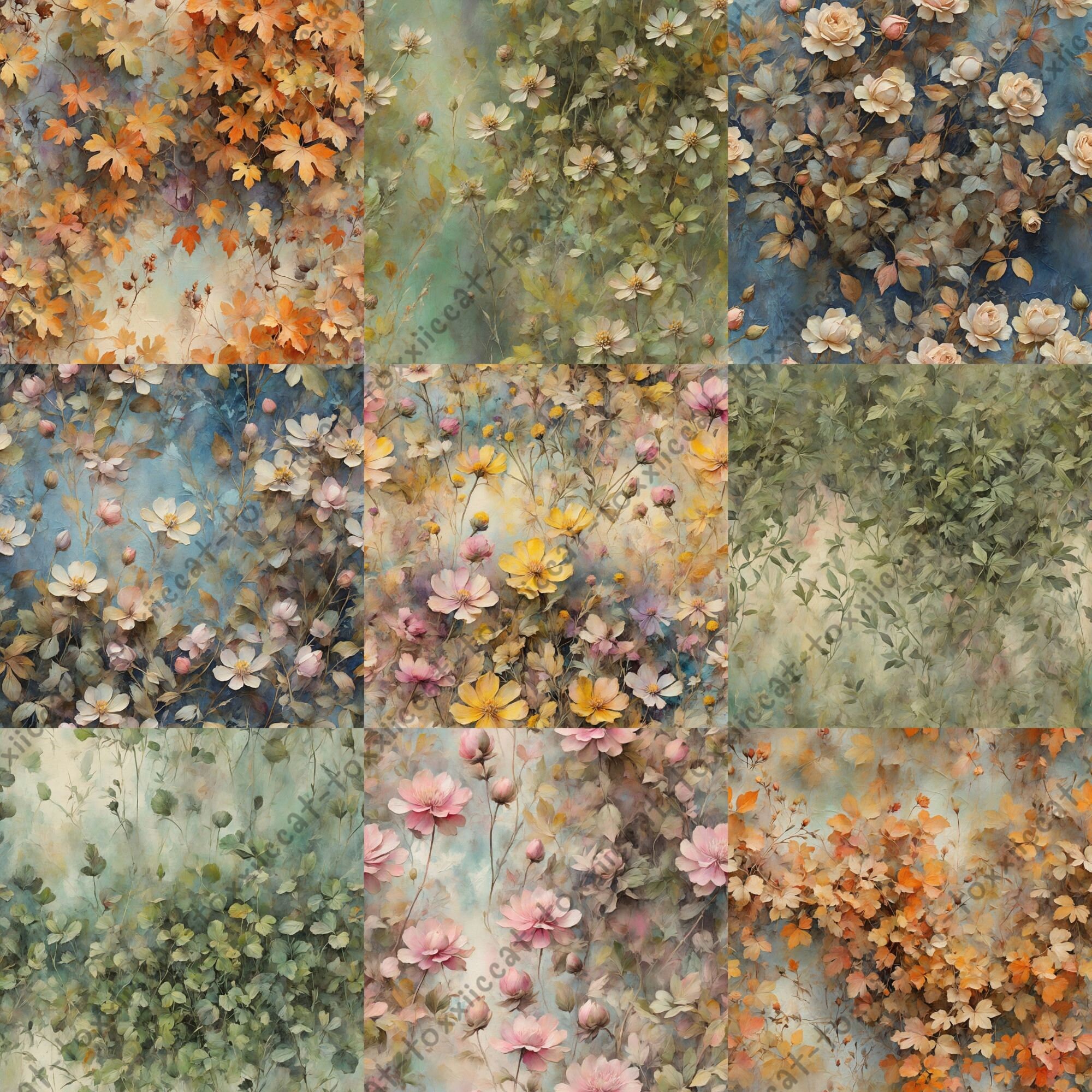 Vintage Digital Paper, Big Bundle Shabby Journal, Digital Paper ...