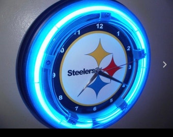 Steelers clock | Etsy
