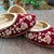 Ghungroo Redilicious - Red Wedding Shoes Ballet Flats Red Mojari Red ...