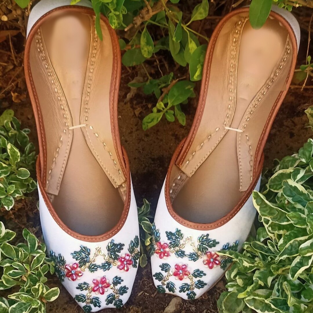 Holly Bush - Beautiful White Embellished Wedding Flats Beaded Flats ...
