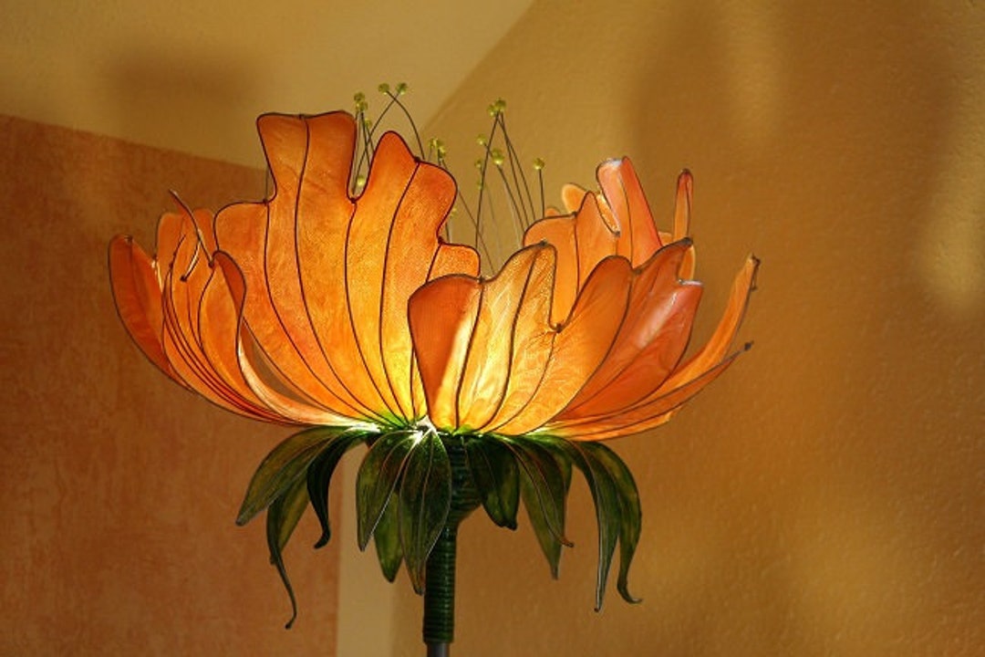 Floor Lamp Yellow Lamp Minimalist Lighting Lamp Light Orange Sunset ...