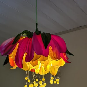 Pink Magenta Yellow Ceiling L Pendant Lamp Pivoine Chandelier Lighting ...