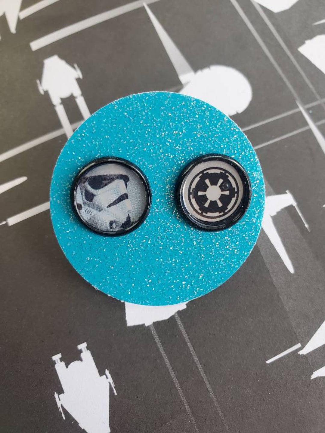 Storm Trooper and Imperial Empire Insignia Earrings - Etsy