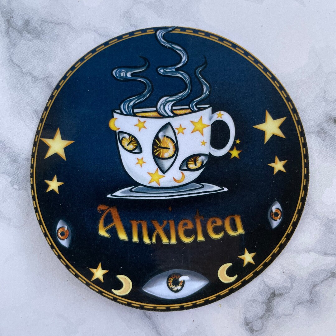Anxietea Mental Health Sticker Pun for Anxiety Sticker Tea Sticker ...