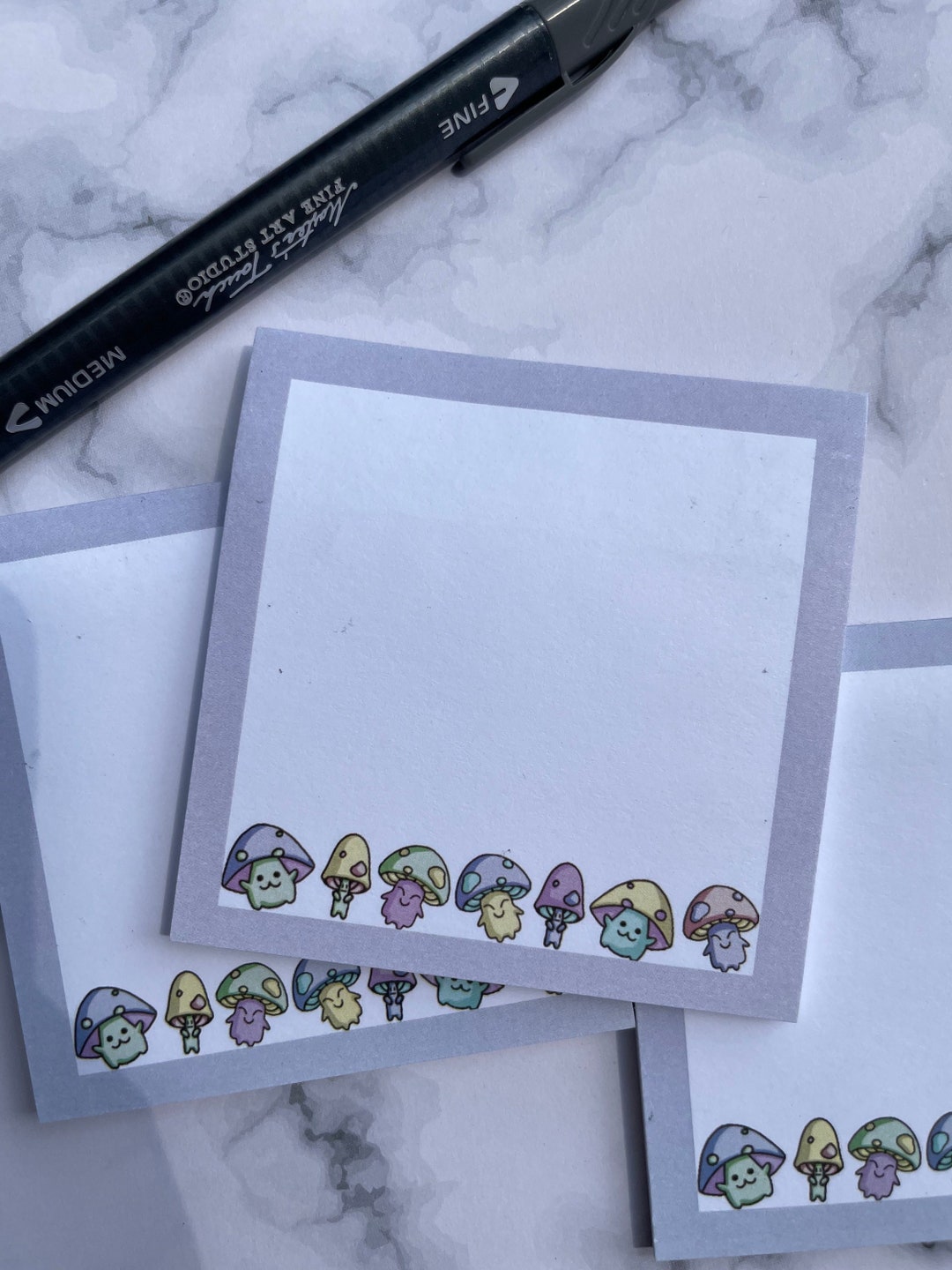 Cute Mushroom Sticky Note Cottagecore Mushroom Post It Gift for Kids ...