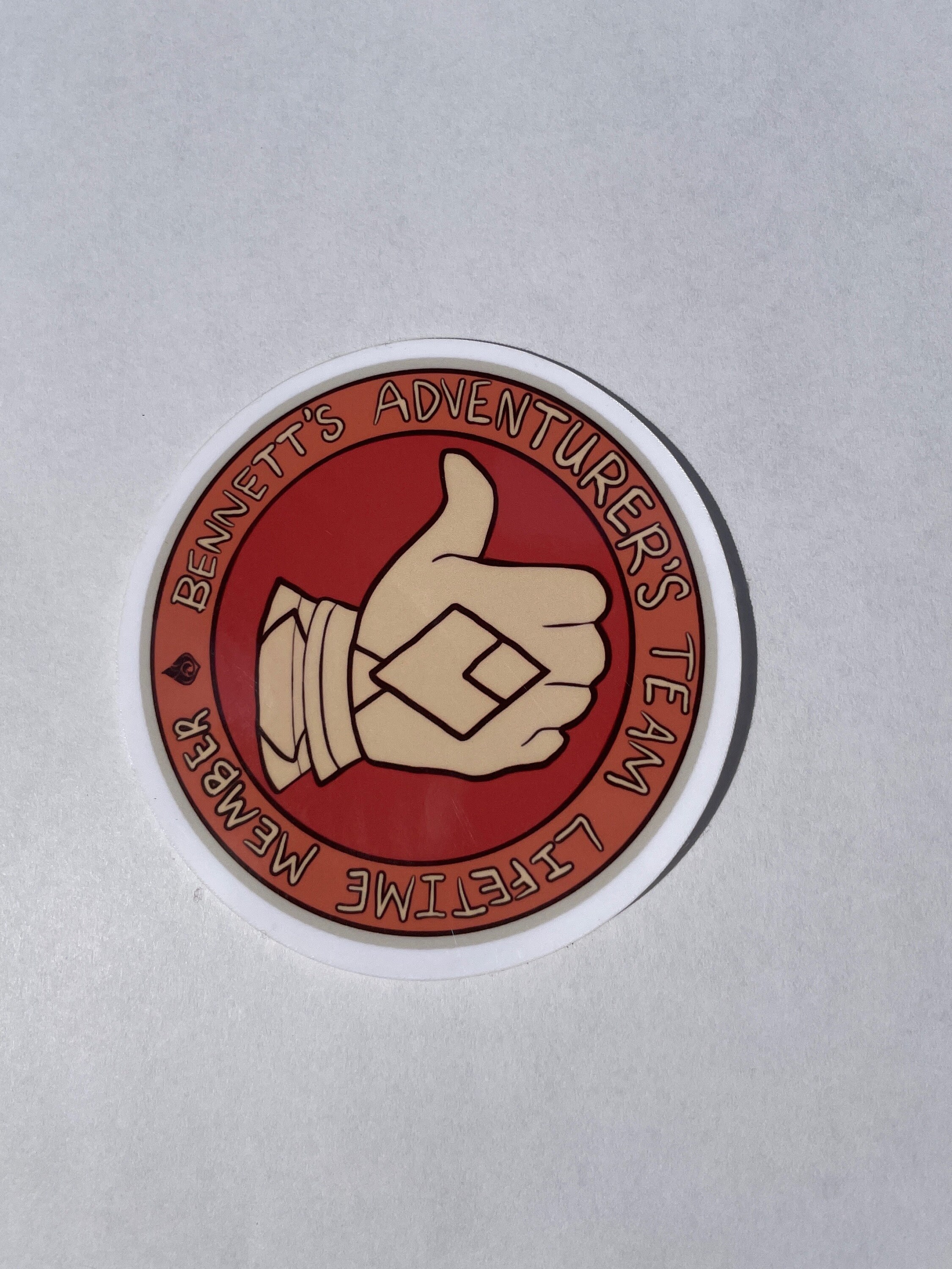 Bennys Adventures Team Genshin Impact Bennett Sticker - Etsy