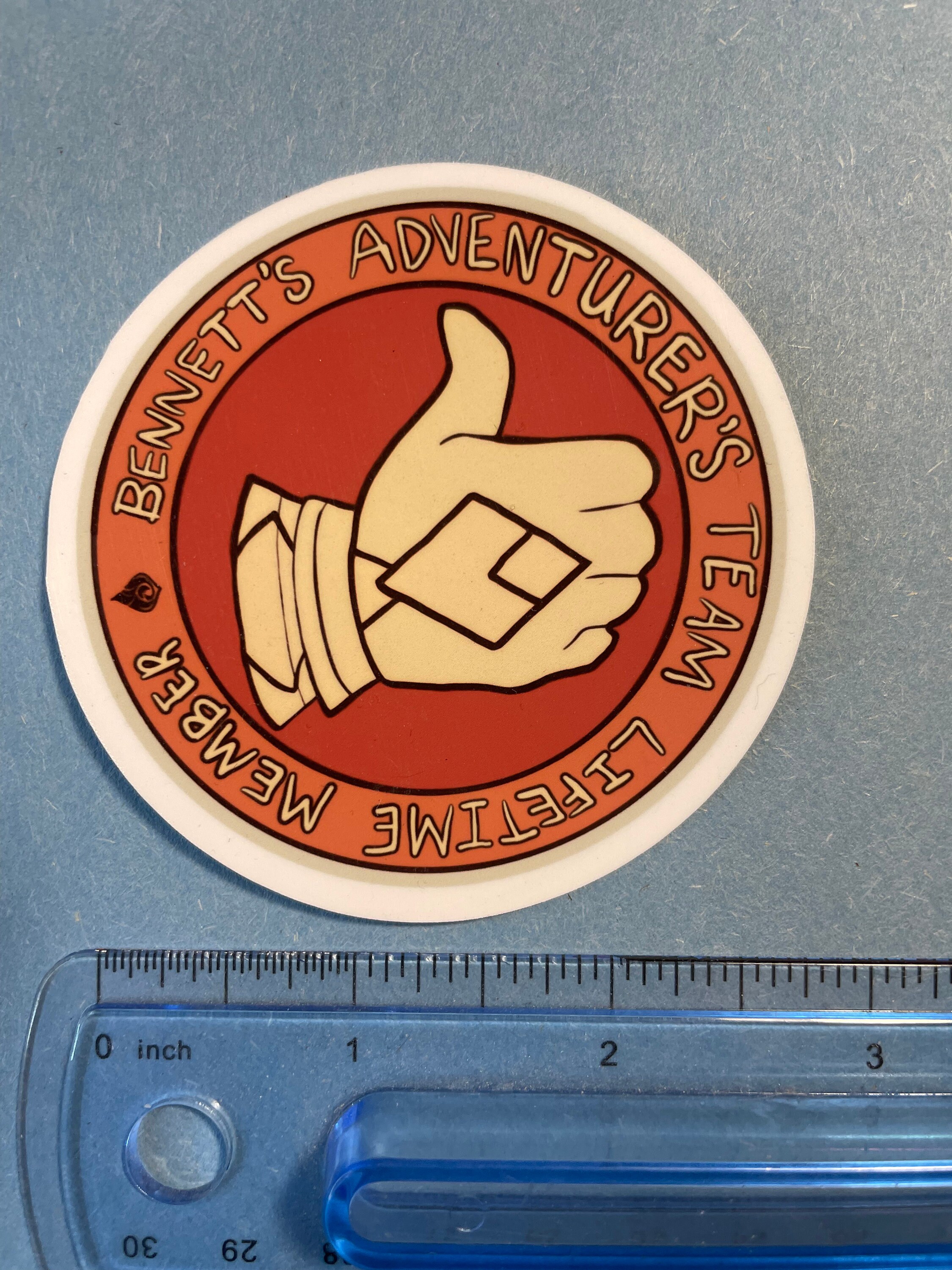 Bennys Adventures Team Genshin Impact Bennett Sticker - Etsy