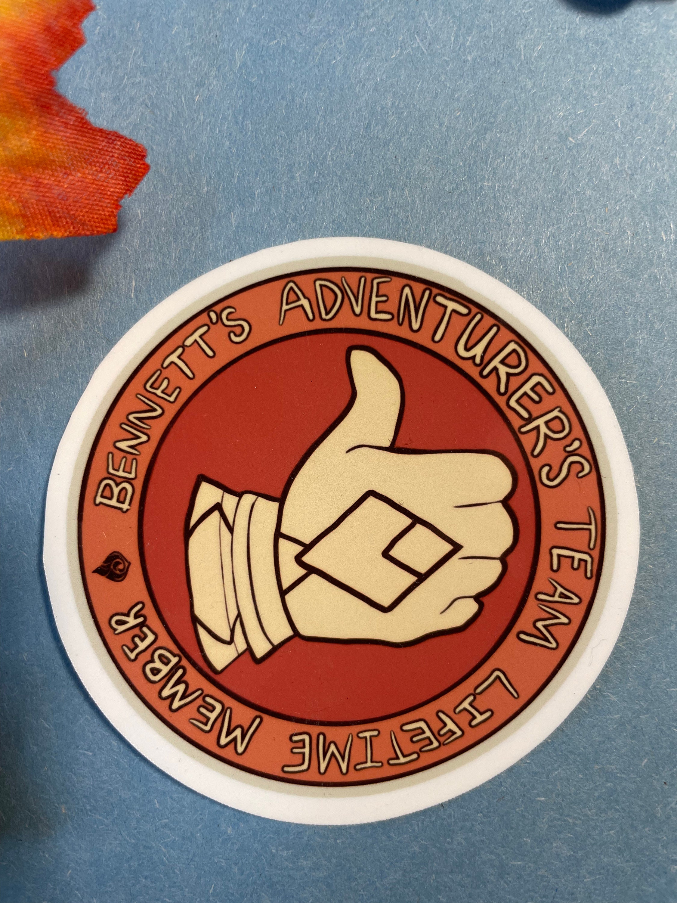 Bennys Adventures Team Genshin Impact Bennett Sticker - Etsy