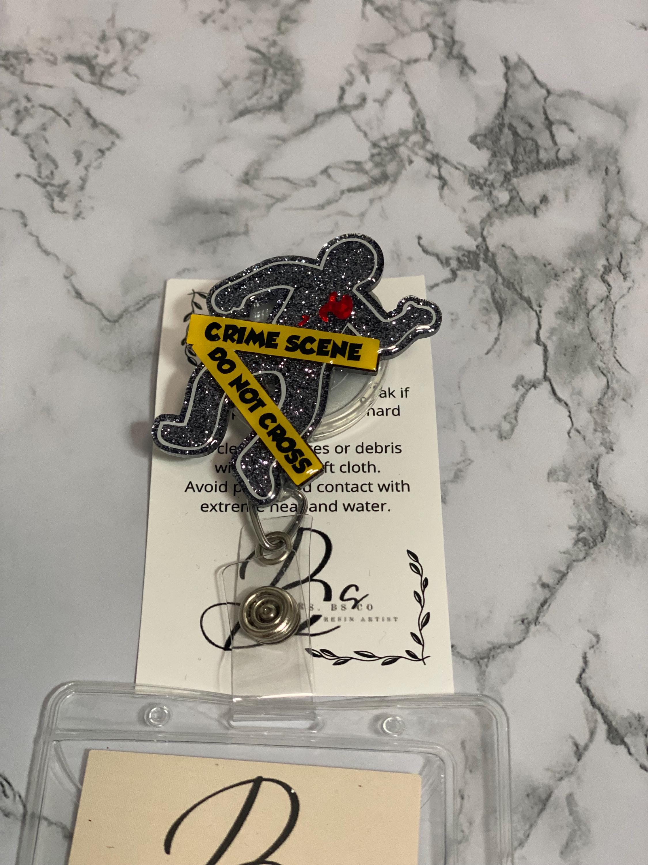 Crime Scene Badge Reel - Etsy
