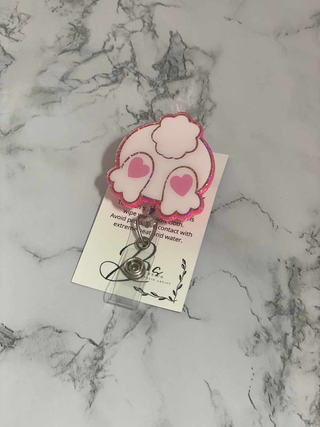 Bunny Butt Badge Reel - Etsy