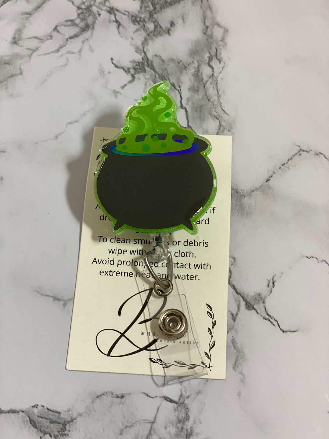 Witches Cauldron Badge Reel - Etsy
