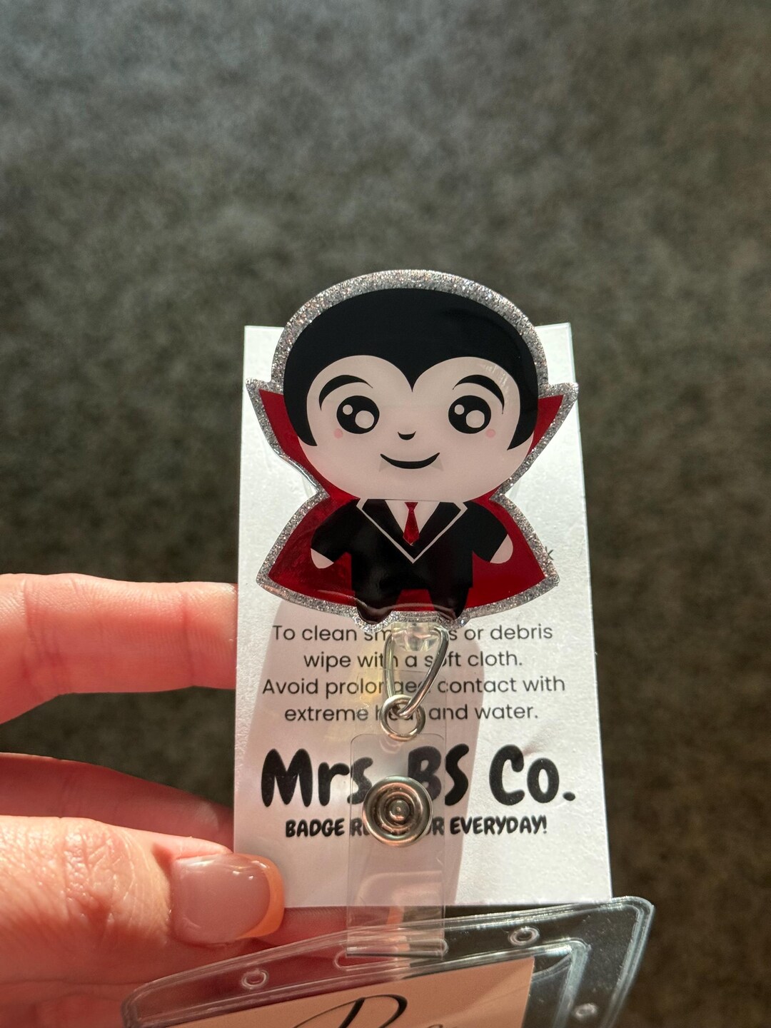 Vampire Badge Reel - Halloween Badge Reel - Etsy