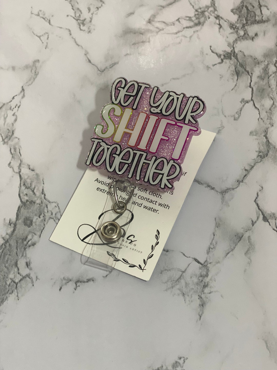 Get Your Shift Together Badge Reel - Etsy