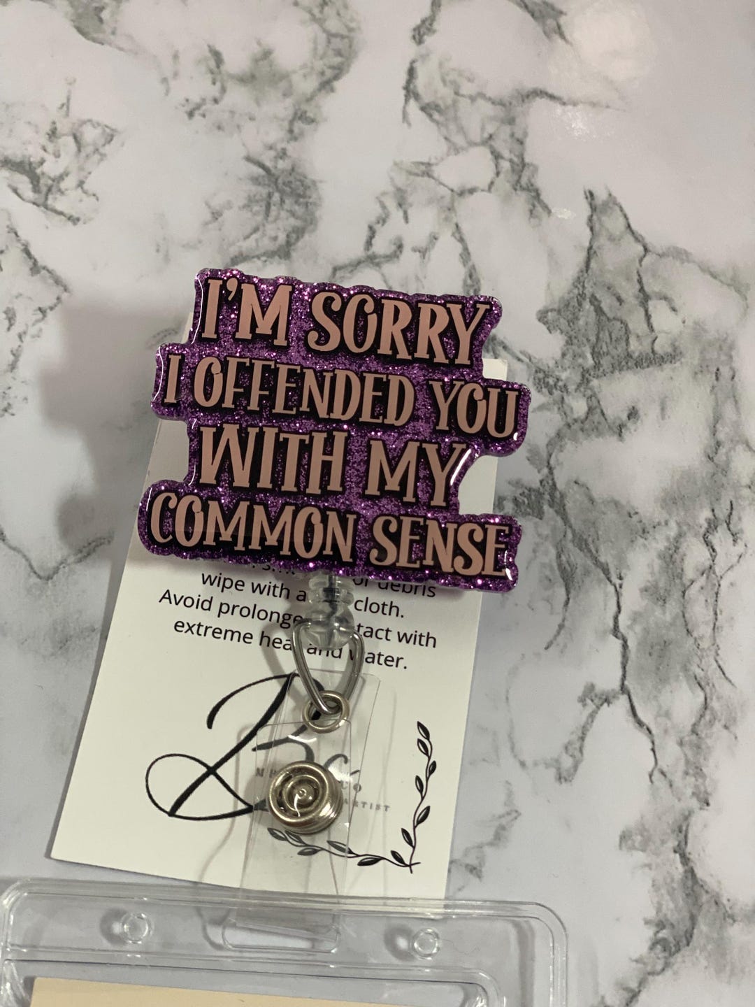Offended You With My Common Sense Badge Reel - Etsy