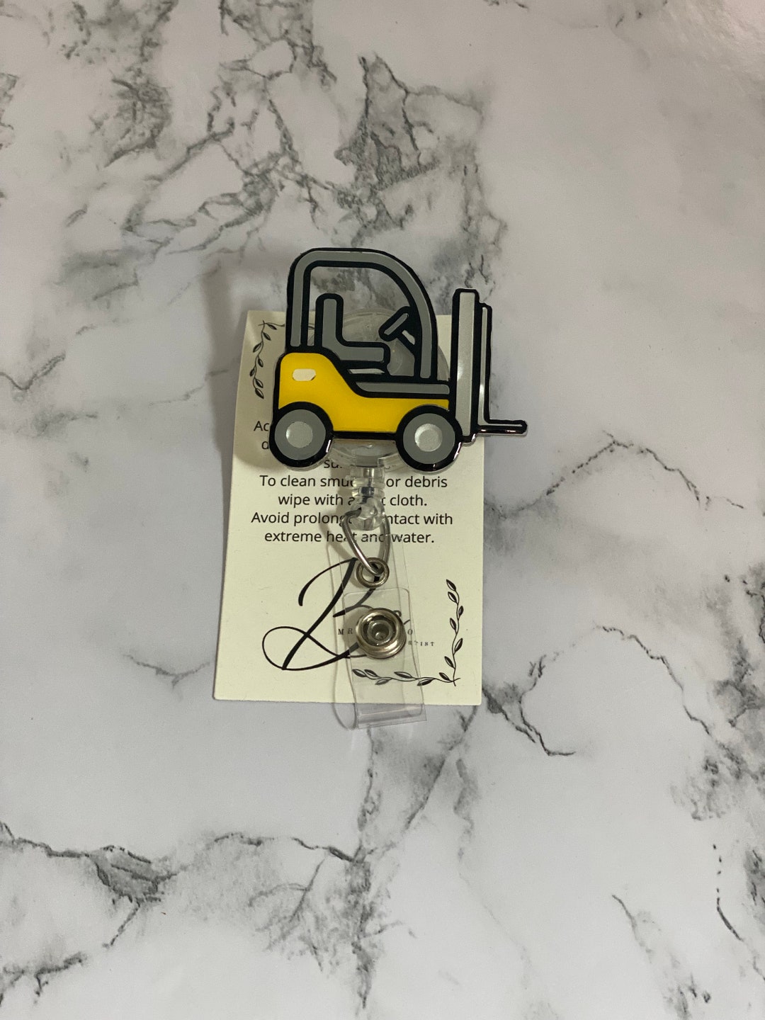 Forklift Badge Reel - Etsy