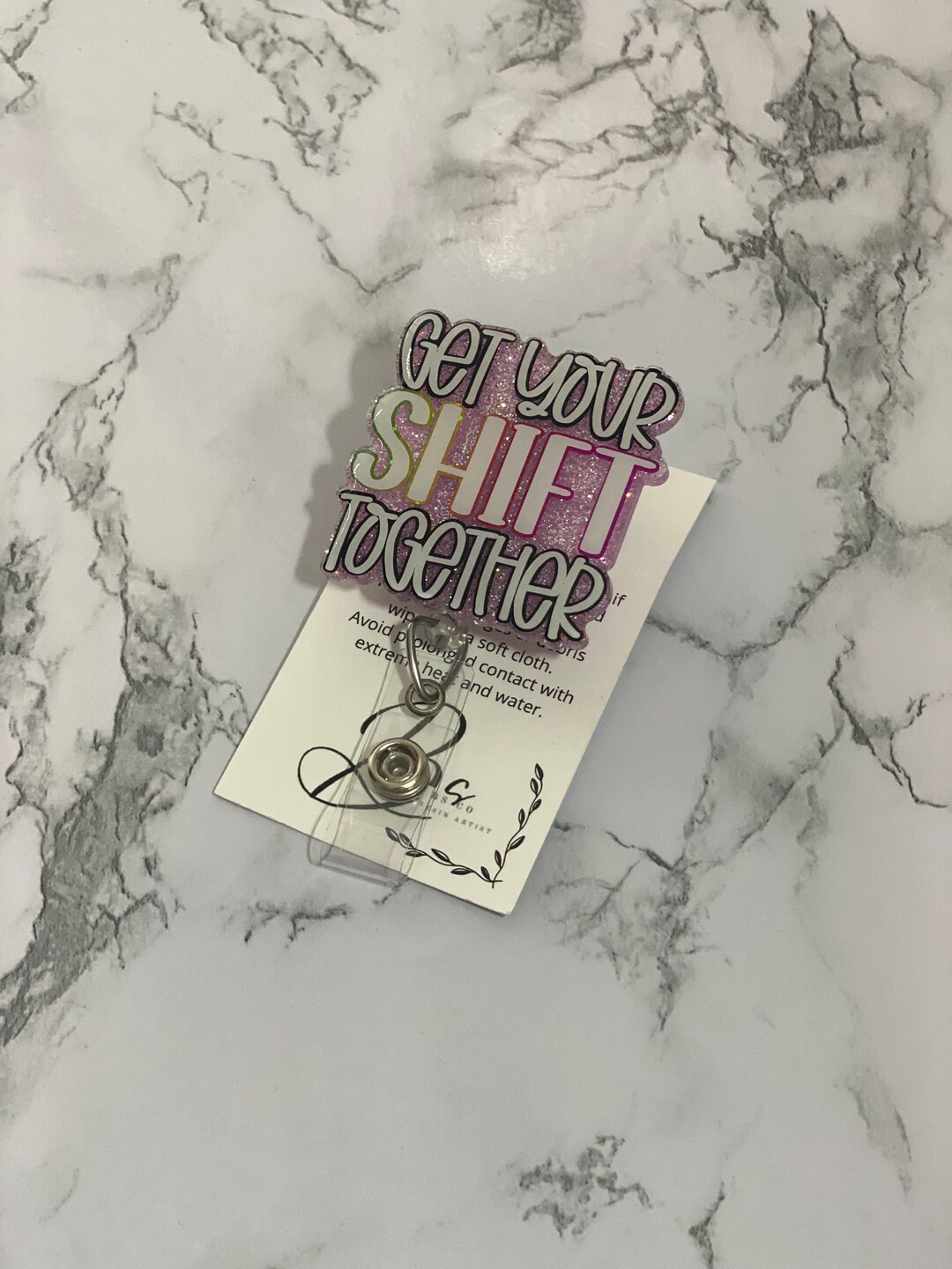 Get Your Shift Together Badge Reel - Etsy