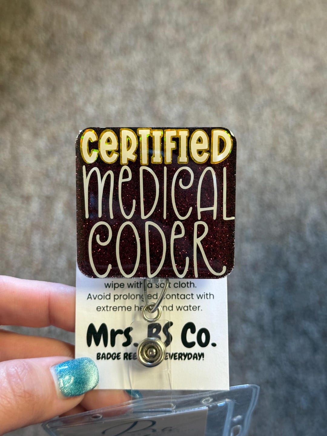 Certified Medical Coder Badge Reel - Etsy