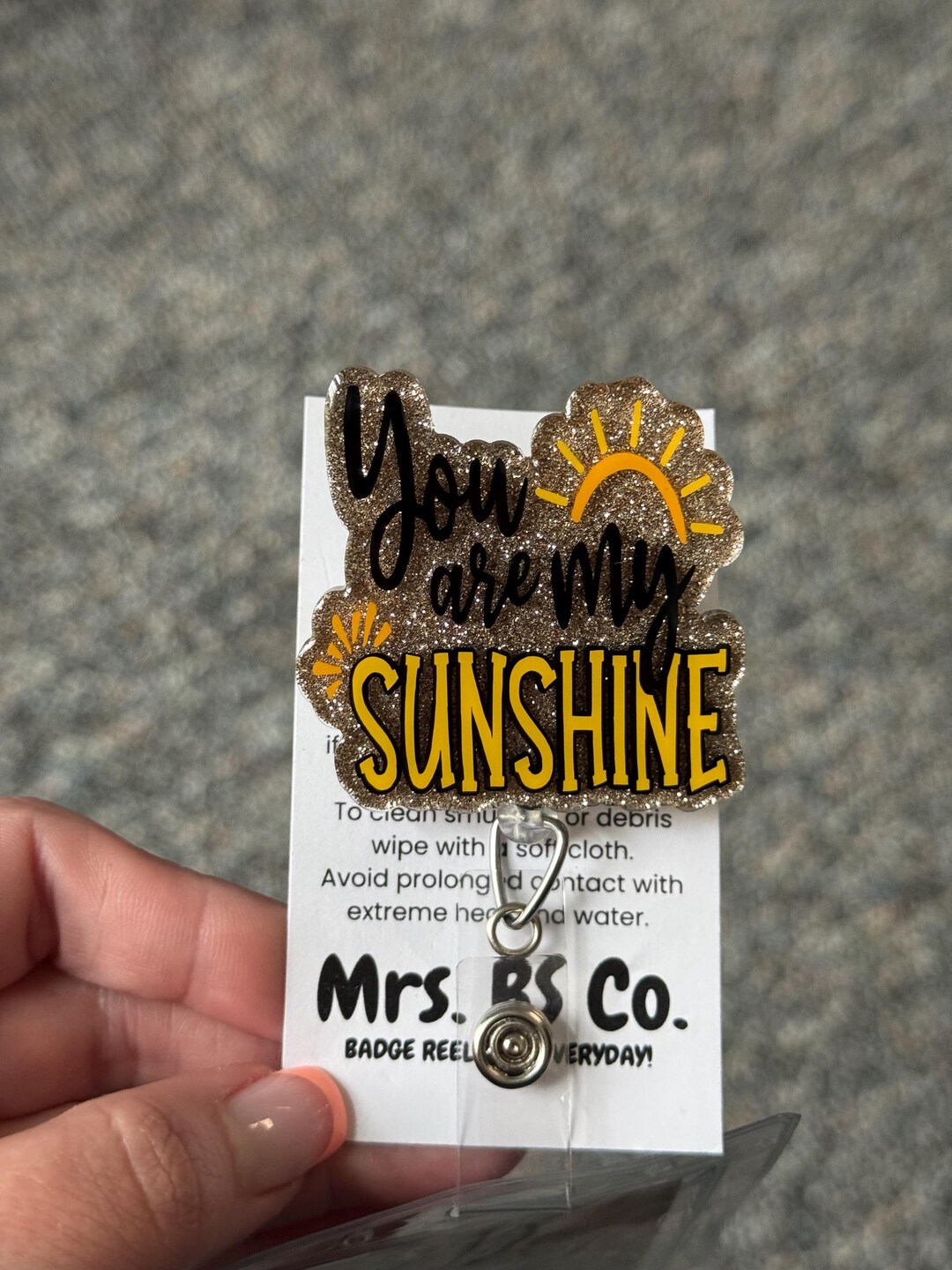 My Sunshine Badge Reel - Etsy