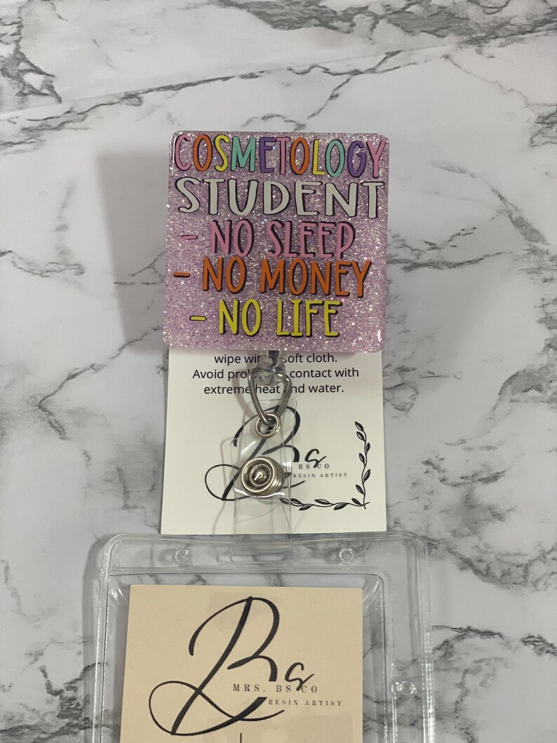 Cosmetology Student Badge Reel - Etsy