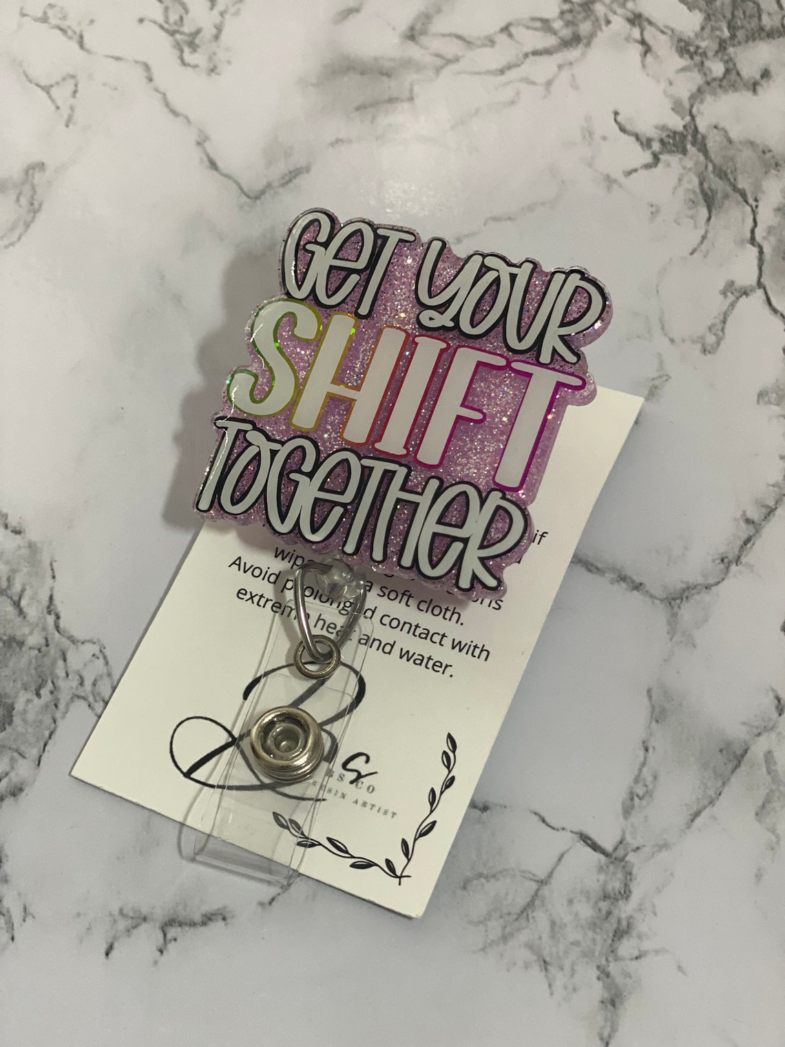 Get Your Shift Together Badge Reel - Etsy