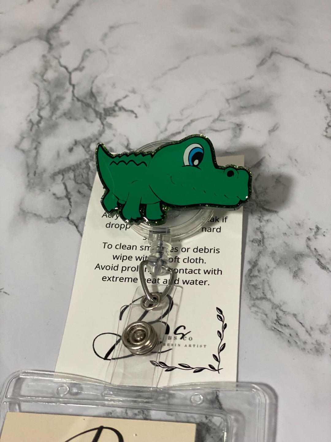 Alligator Badge Reel - Etsy