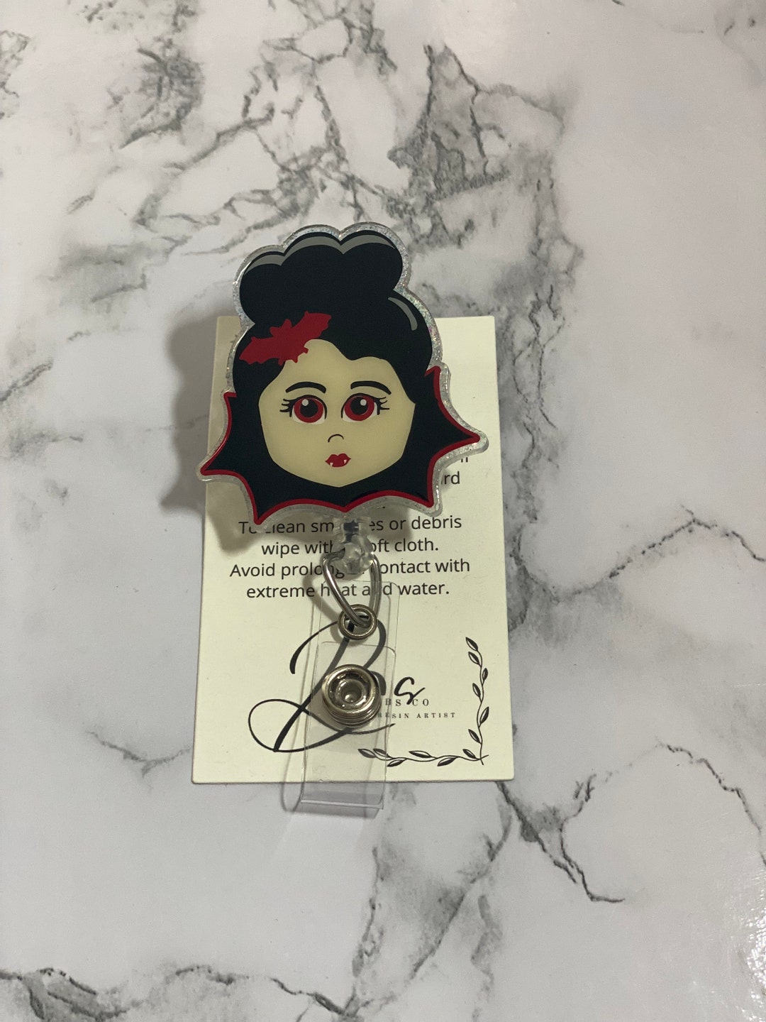 Girl Vampire Badge Reel - Etsy