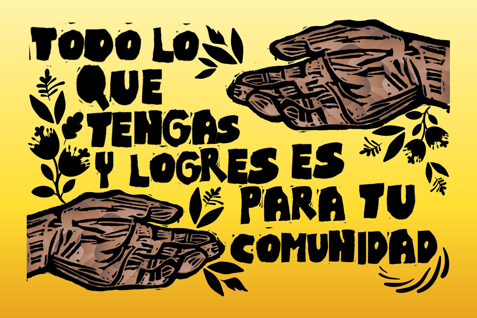 Para Mi Comunidad/ for My Community Quote Print | Etsy