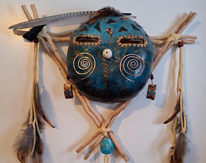 Gourd, Gourd Mask, Gourd Art, Southwest Art, by Award Winning Gourd ...