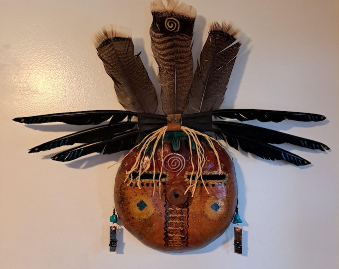 Gourd, Gourd Mask, Gourd Art, Southwest Art, by Award Winning Gourd ...